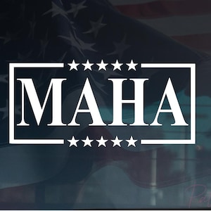 Maha Decal, Make America Healthy Again, RFK Jr., Conservative Decal ...