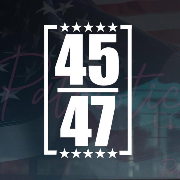 Trump 45 47 Sticker - Etsy