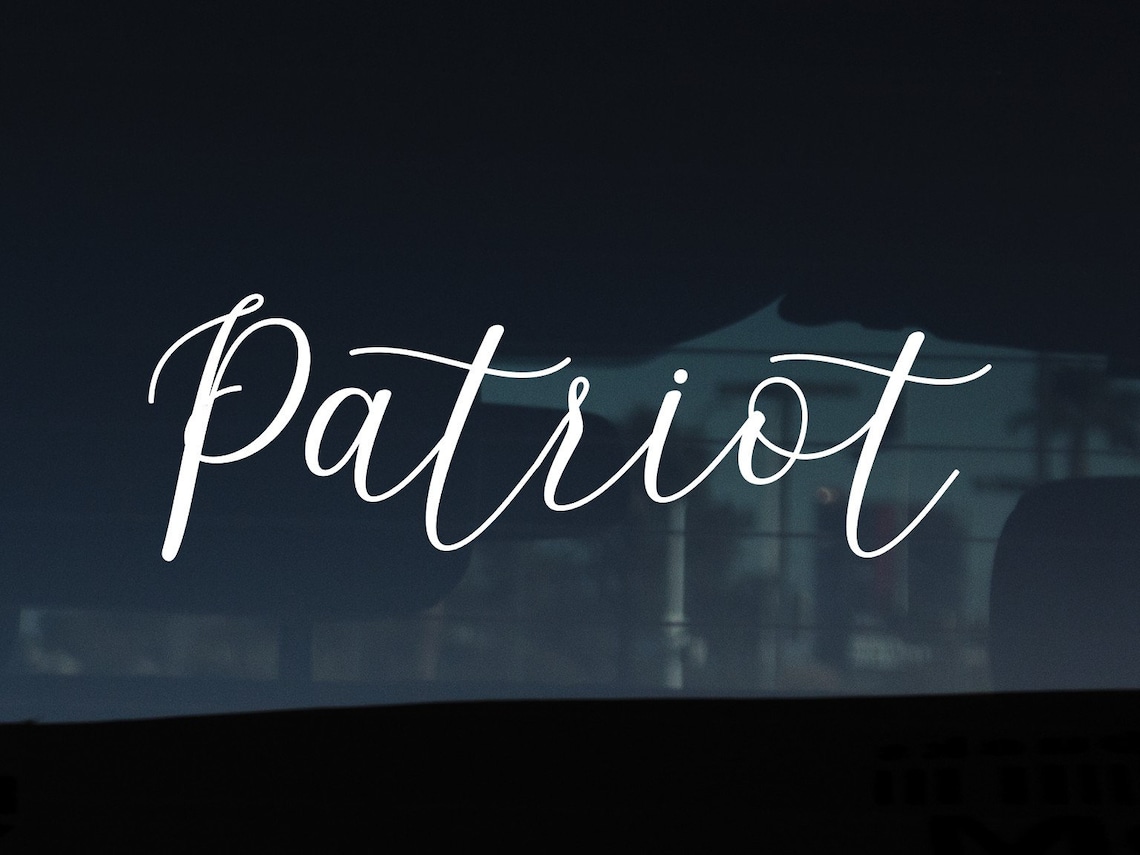 Patriot Cursive Decal Conservative Decal 1776 We the - Etsy