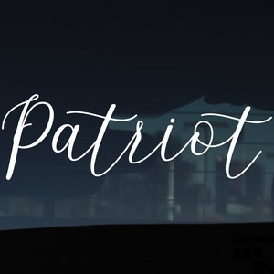 Patriot Cursive Decal, Conservative Decal, 1776, We the People ...