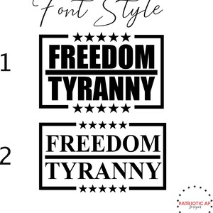 Freedom Over Tyranny Decal - Etsy