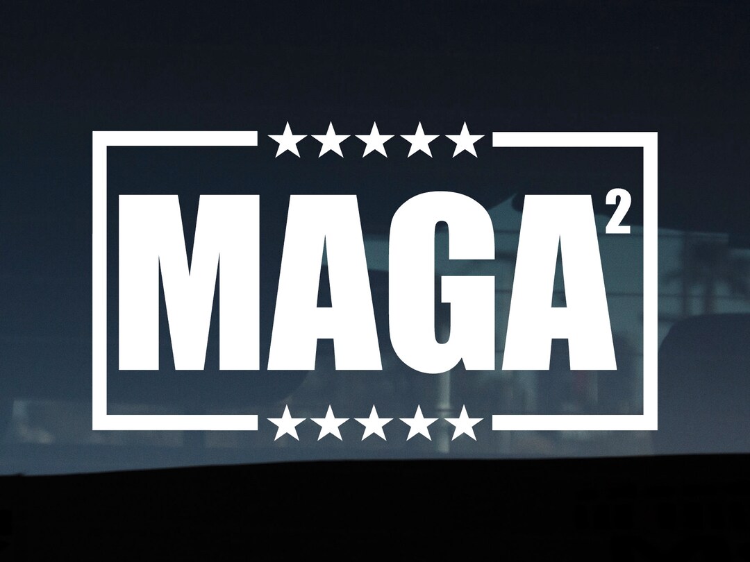 MAGA 2 Decal, Trump Decal, Trump 2024, Conservative Decal, Republican ...