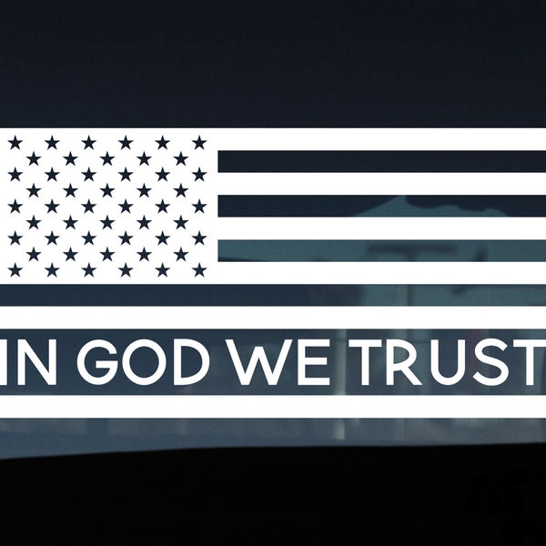 God We Trust Decal - Etsy