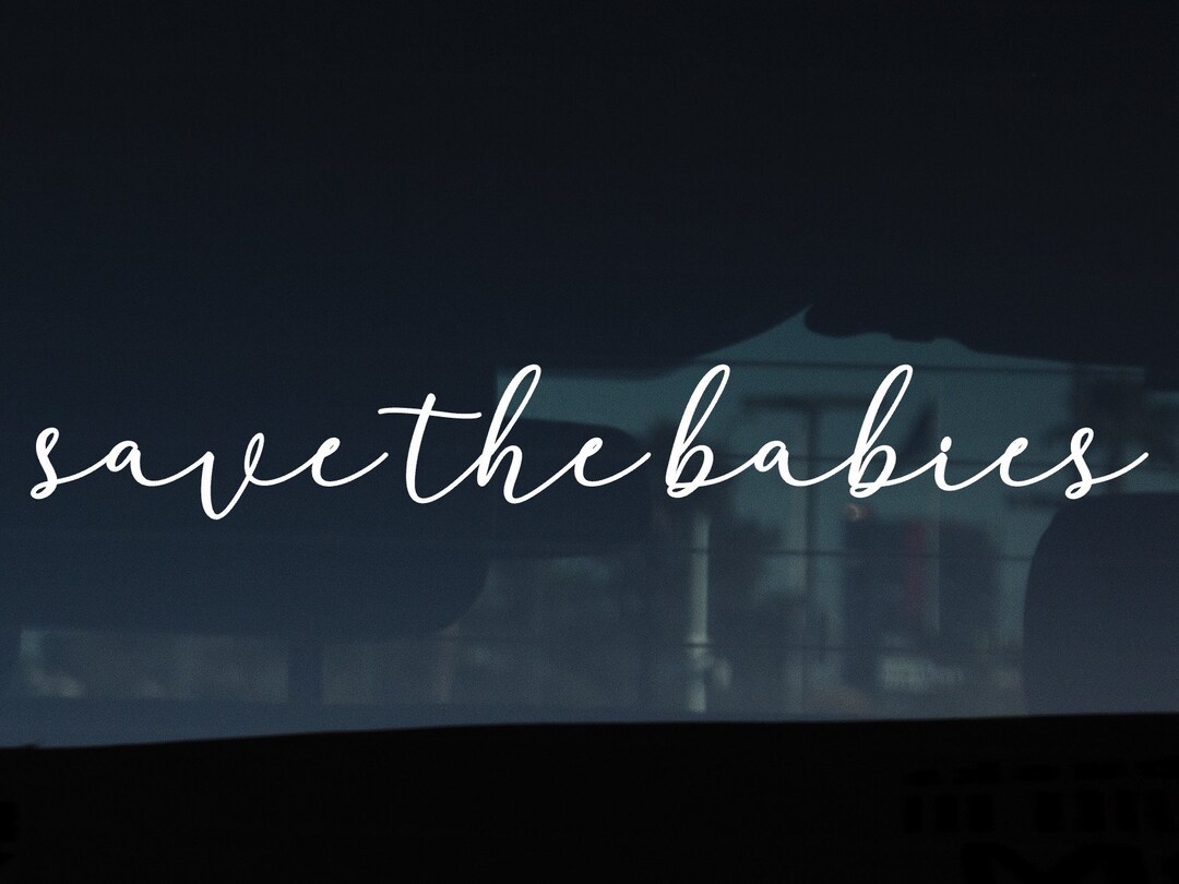 Save the Babies Cursive Decal, Pro-life, Conservative, Conservative ...