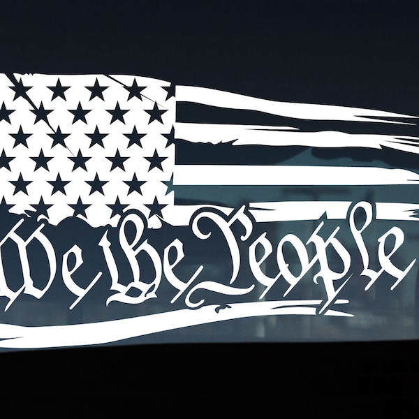 We the People Car Decal - Etsy