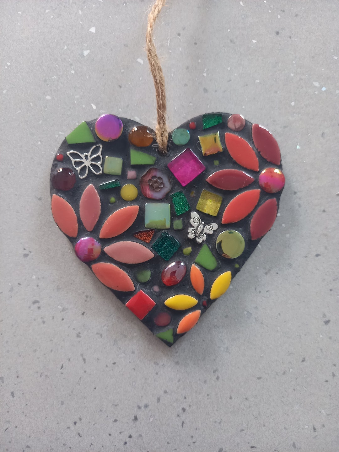 Heart Mosaic Mixed Media Mosaic Art Mother's Day Gift - Etsy