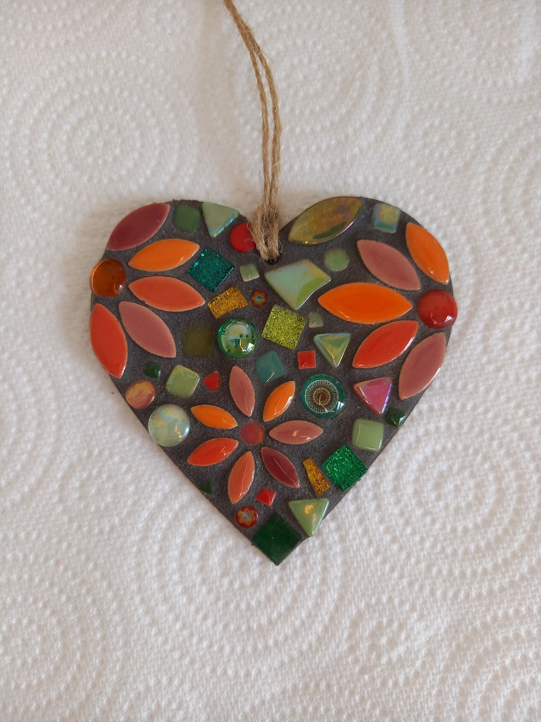 Heart Mosaic, Mixed Media Mosaic Art, Mother's Day Gift, Mosaic Art ...