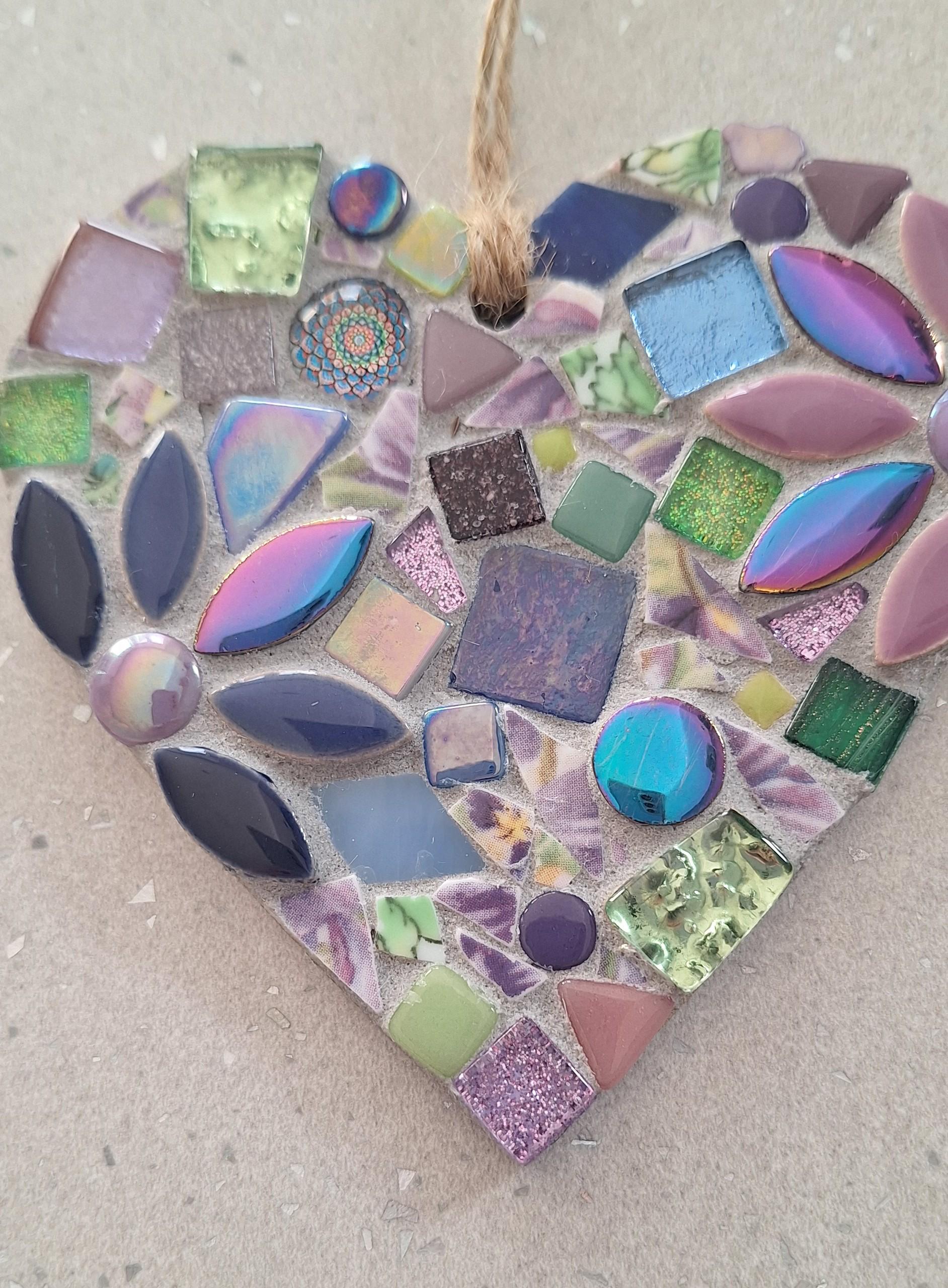 Heart Mosaic, Mixed Media Mosaic Art, Mother's Day Gift, Handmade ...
