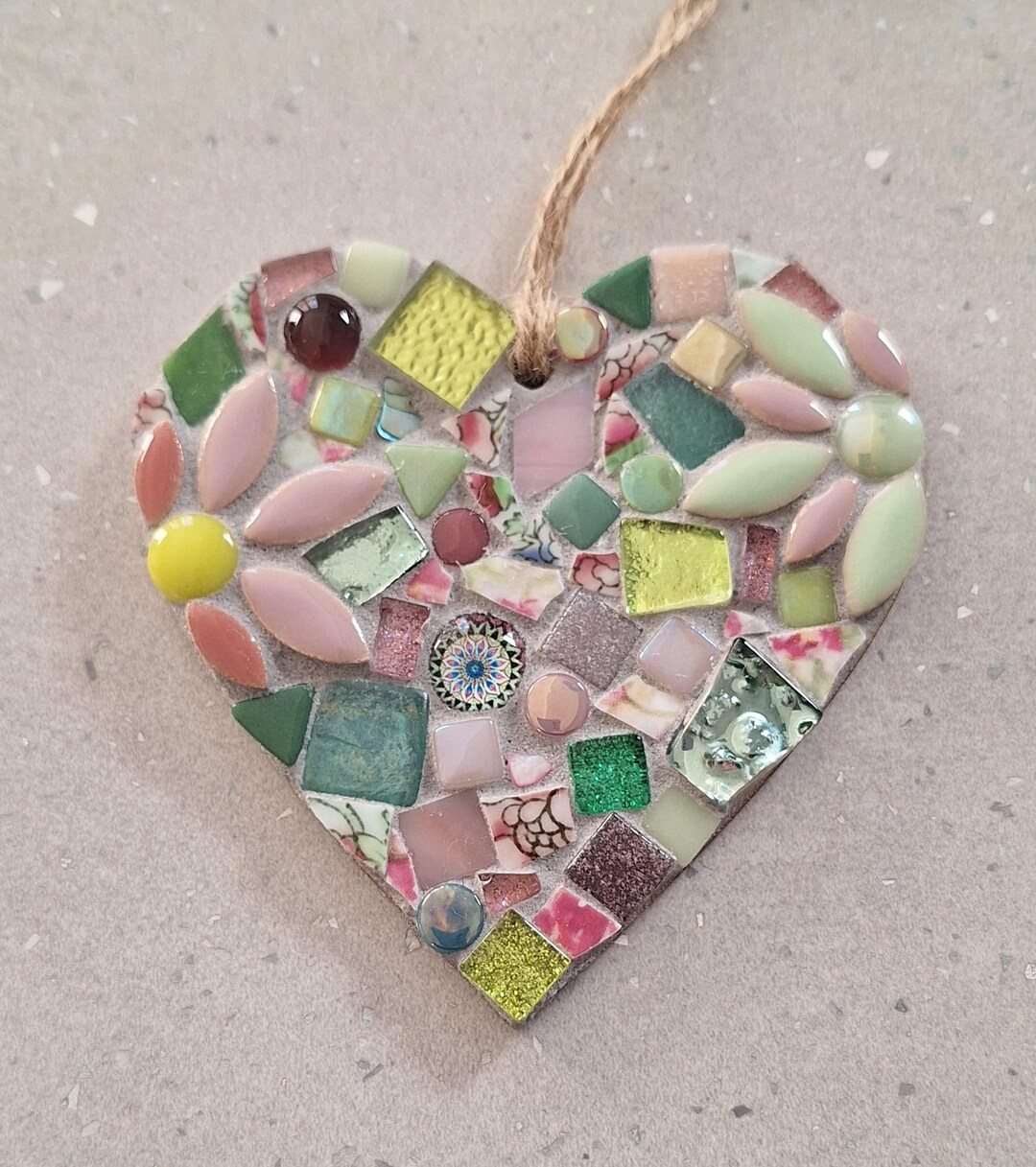 Heart Mosaic, Mixed Media Mosaic Art, Mother's Day Gift, Handmade ...