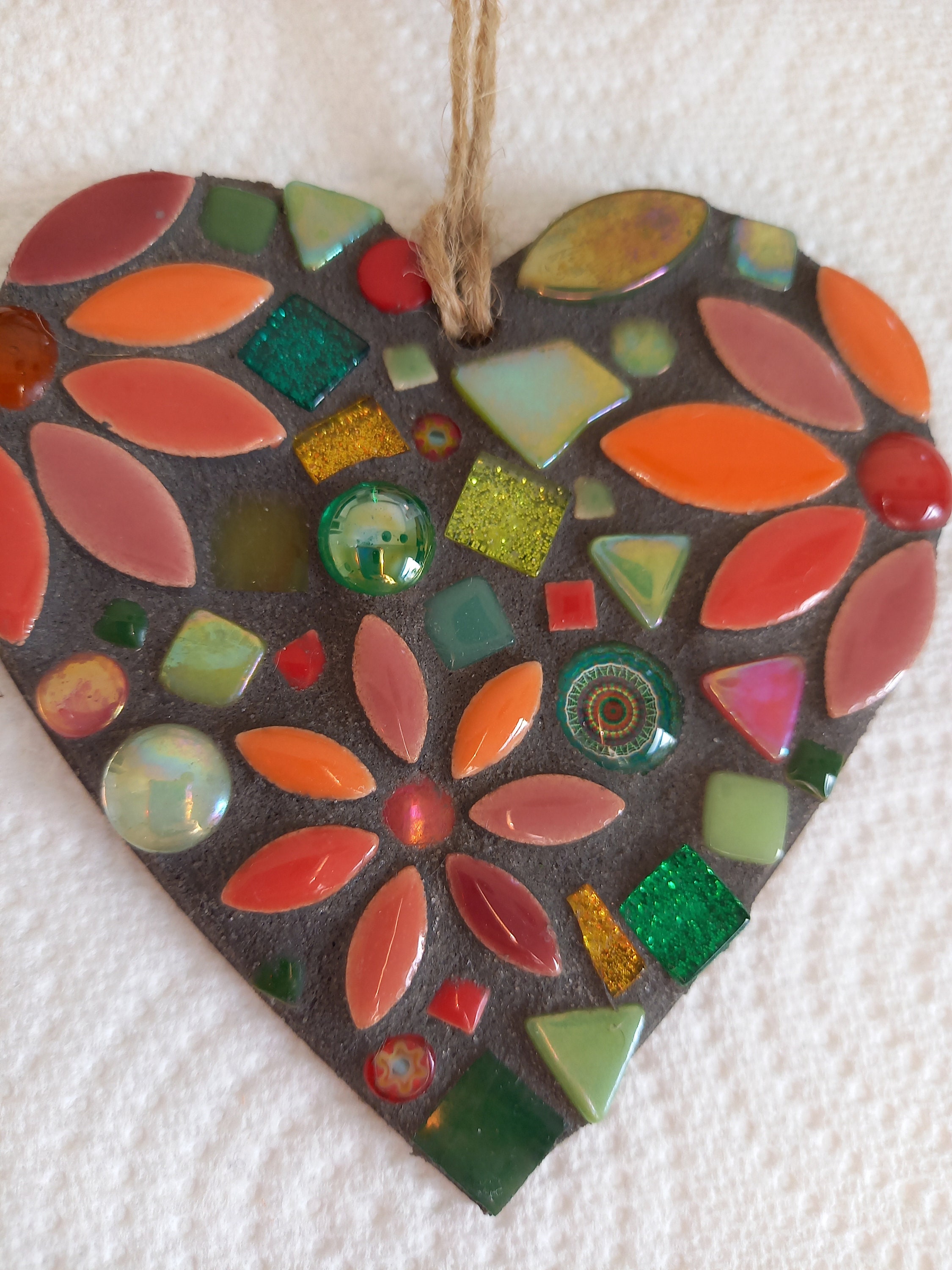 Heart Mosaic, Mixed Media Mosaic Art, Mother's Day Gift, Mosaic Art ...