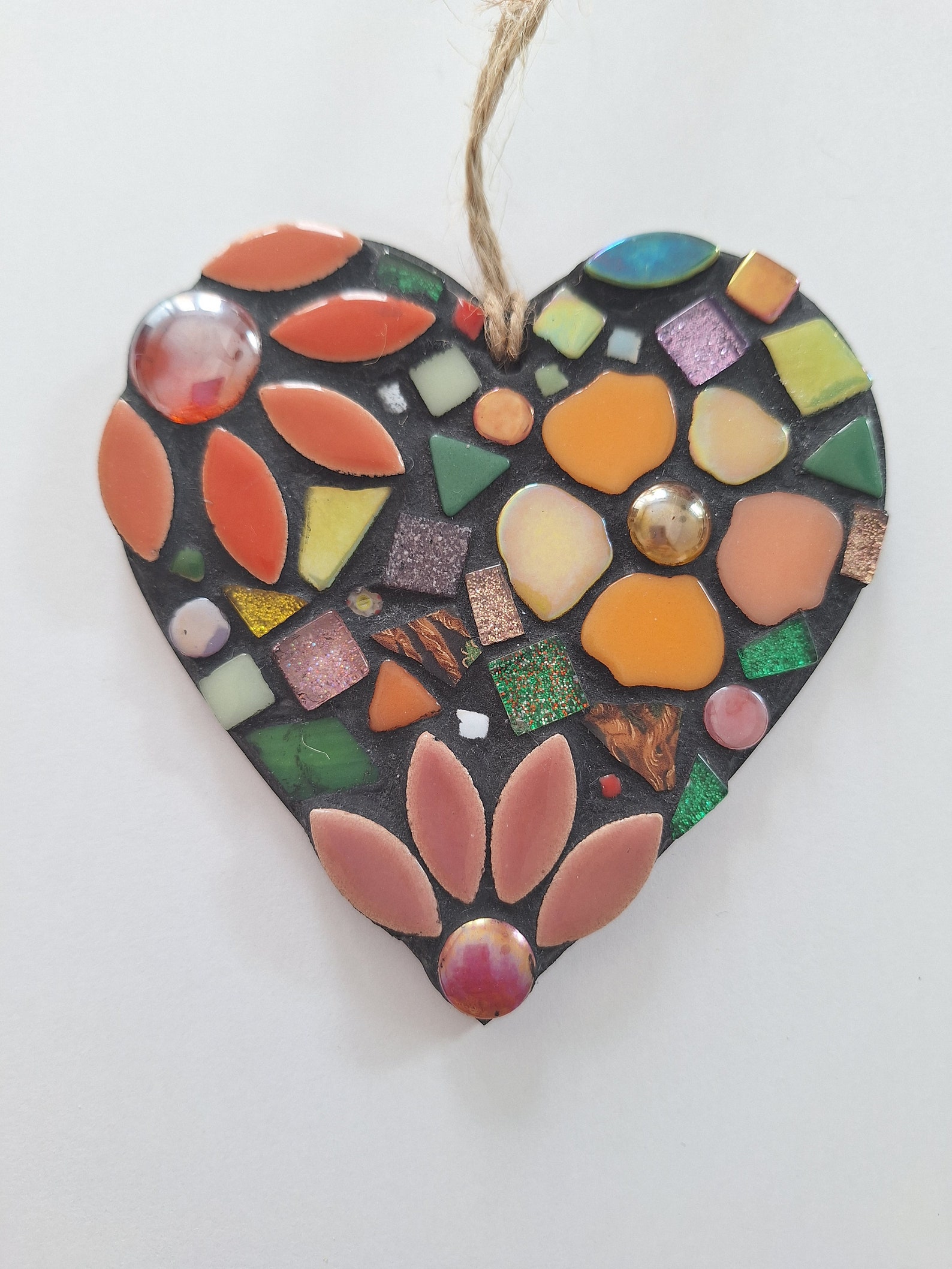Heart Mosaic, Mixed Media Mosaic Art, Mother's Day Gift, Handmade ...