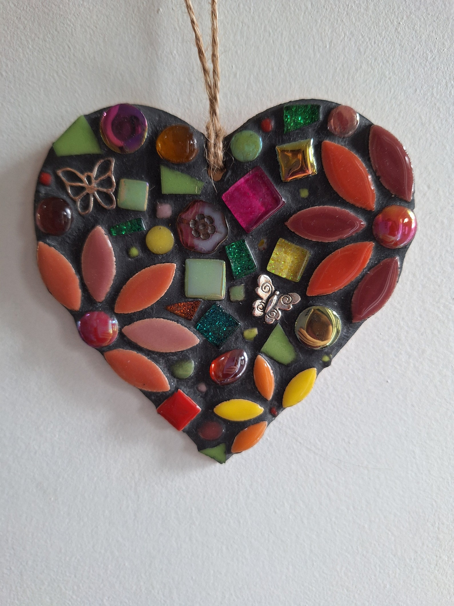 Heart Mosaic, Mixed Media Mosaic Art, Mother's Day Gift, Mosaic Art ...