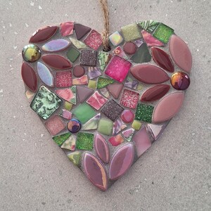 Heart Mosaic, Mixed Media Mosaic Art, Mother's Day Gift, Handmade ...