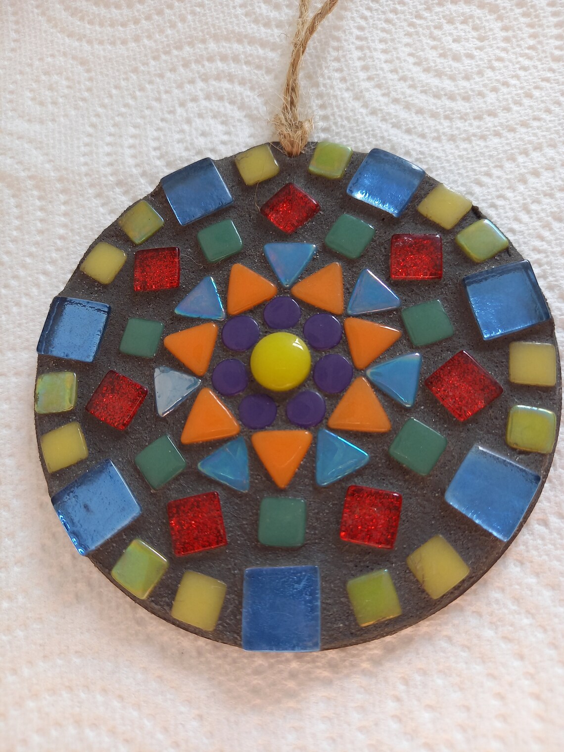 Kaleidoscope Mosaic Art, Wall Hanging, Mixed Media, Valentines Day ...