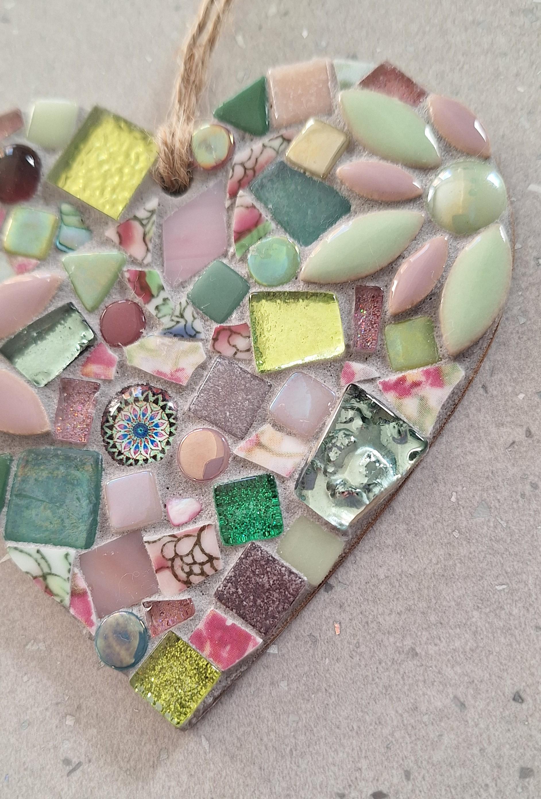 Heart Mosaic, Mixed Media Mosaic Art, Mother's Day Gift, Handmade ...