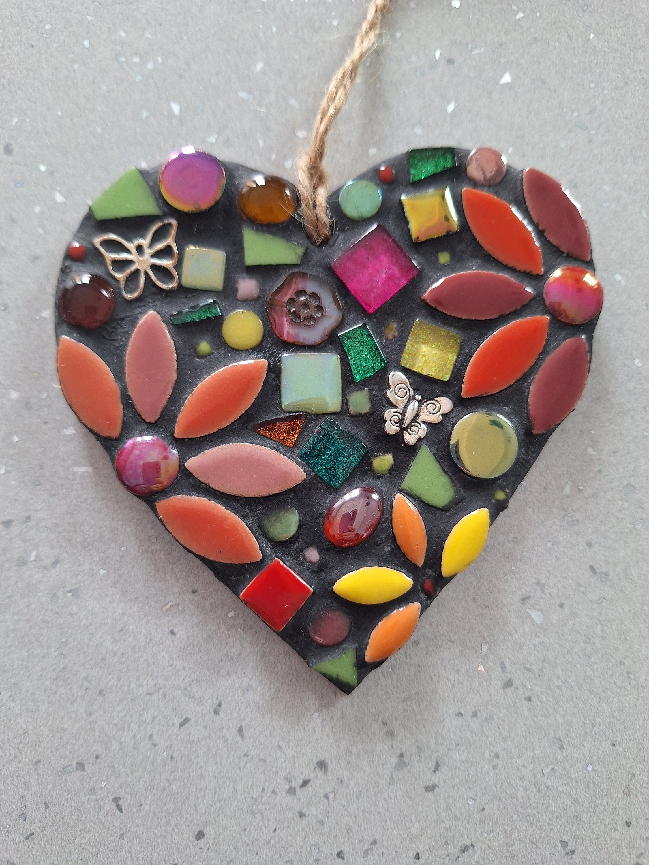 Heart Mosaic, Mixed Media Mosaic Art, Mother's Day Gift, Mosaic Art ...