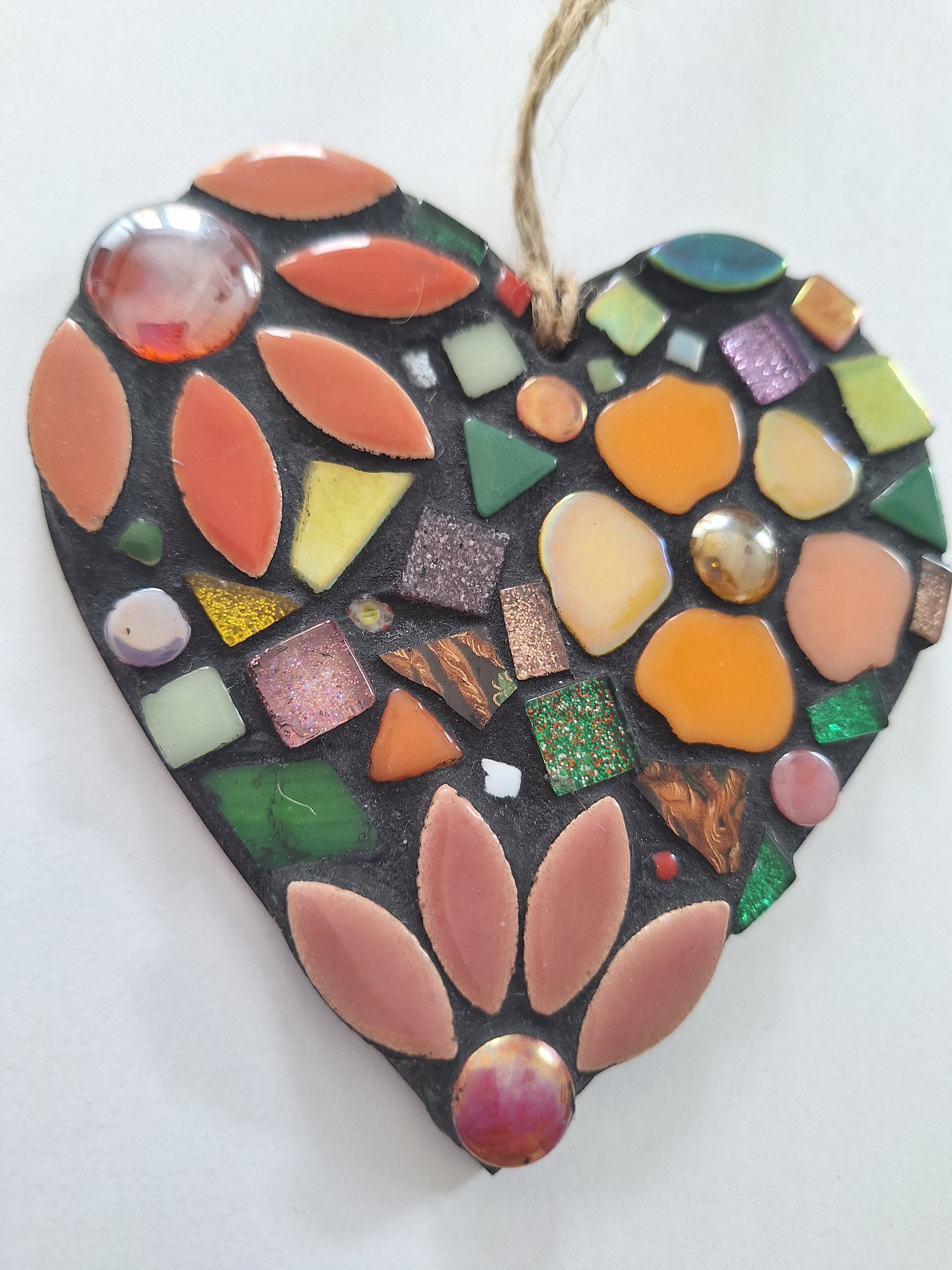 Heart Mosaic, Mixed Media Mosaic Art, Mother's Day Gift, Handmade ...