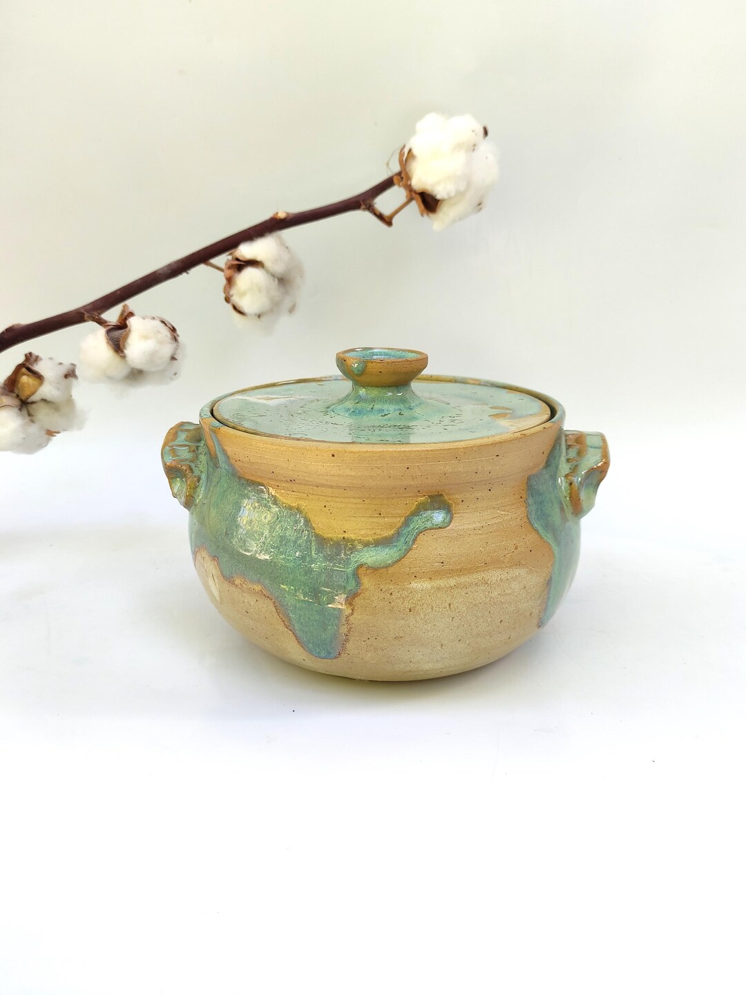 Handmade Ceramic Casserole Dish With Lid: 1.5 Liter Pottery Cookware - Etsy