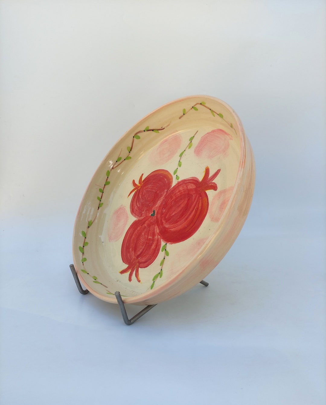 Hand Painted Plate of 20cm | Ceramic Fruit Bowl | Tableware Bowl ...