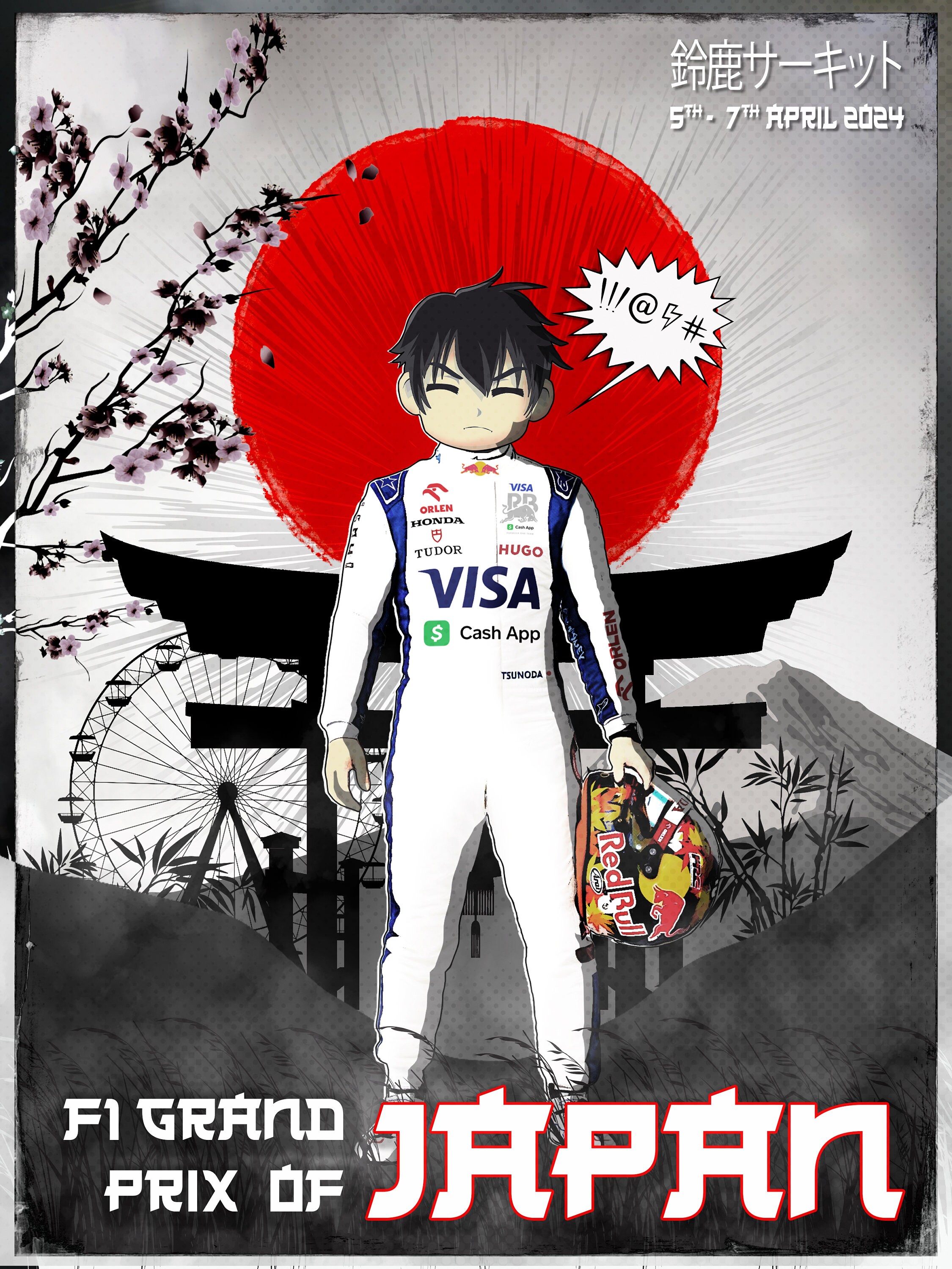 Japan Grand Prix 2024 F1 / Japan F1 Poster / Suzuka / Formula 1 Print ...