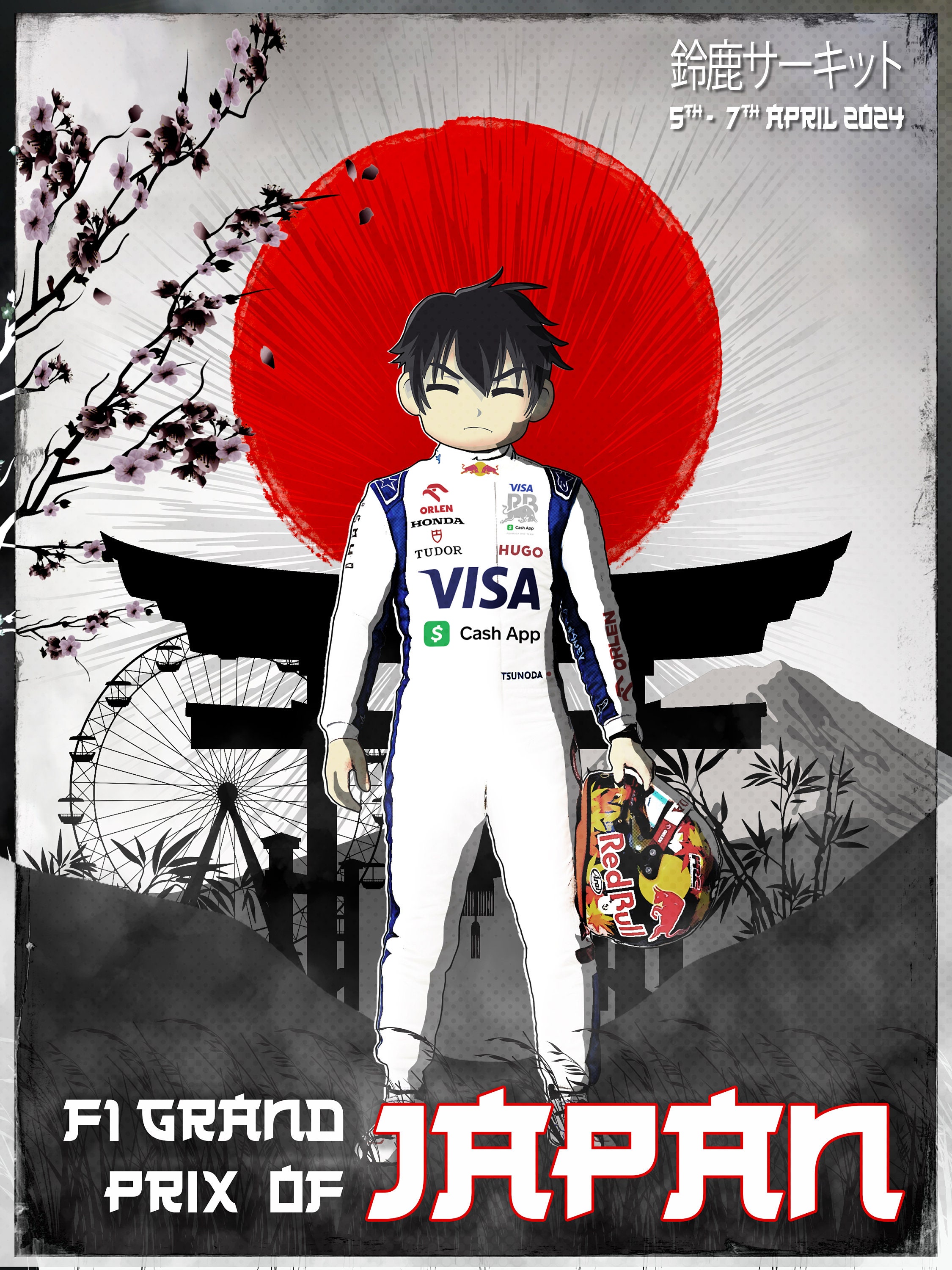 Japan Grand Prix 2024 F1 / Japan F1 Poster / Suzuka / Formula 1 Print ...