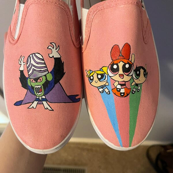 Powerpuff Girls Sneakers - Etsy
