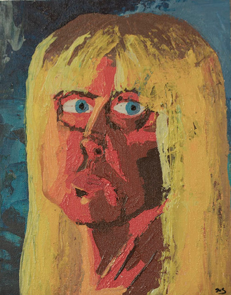 Angry Sue is an Original Acrylic Abstract Self Portrait Painting for ...