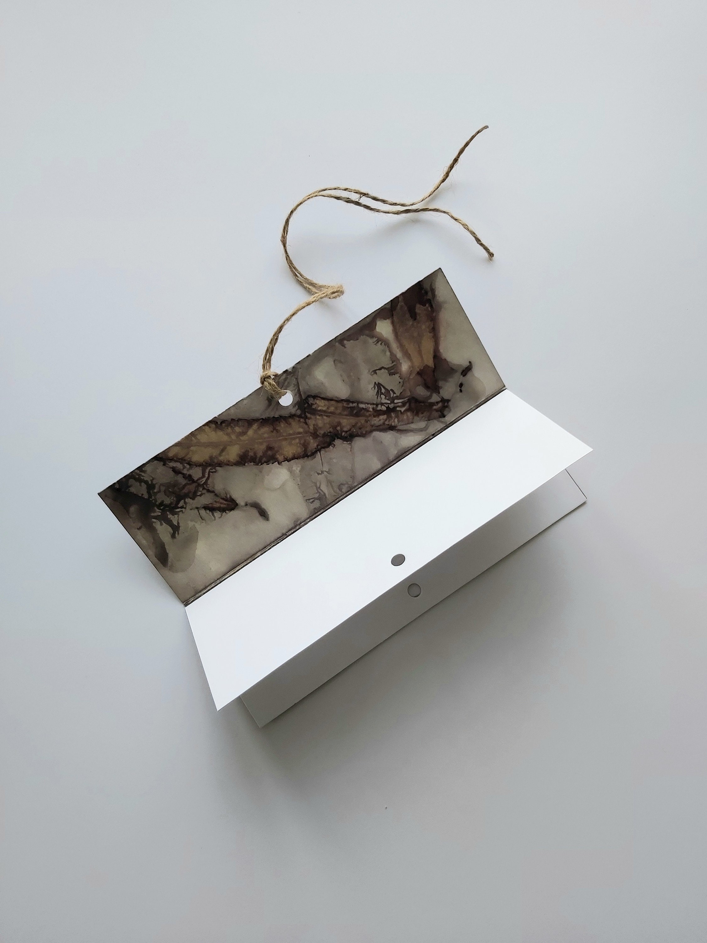 Greeting Card Original Card Art Botanical Print Card Ecoprint Paper ...