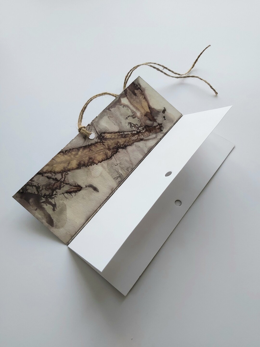 Greeting Card Original Card Art Botanical Print Card Ecoprint Paper ...