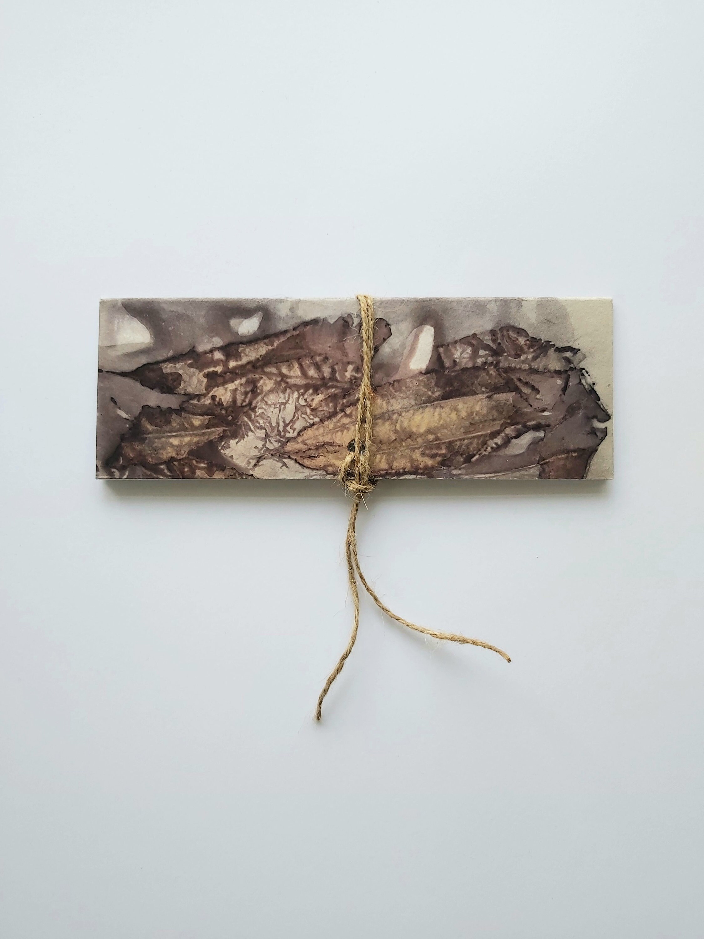Greeting Card Original Card Art Botanical Print Card Ecoprint Paper ...