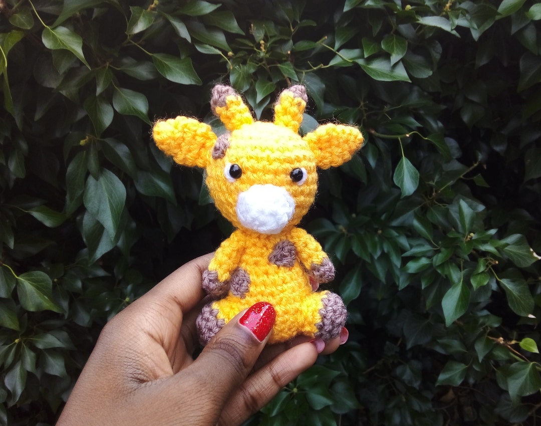 PDF PATTERN!!* Crochet Mini Giraffe Amigurumi Baby Giraffe Safari ...