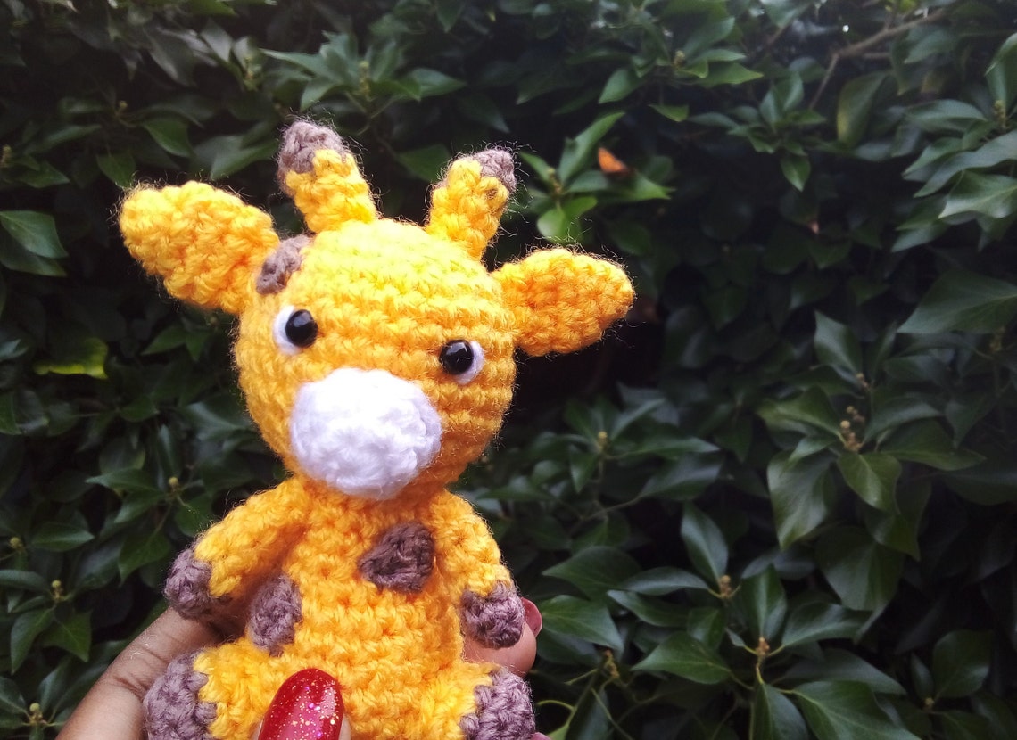 PDF PATTERN!!* Crochet Mini Giraffe Amigurumi Baby Giraffe Safari ...