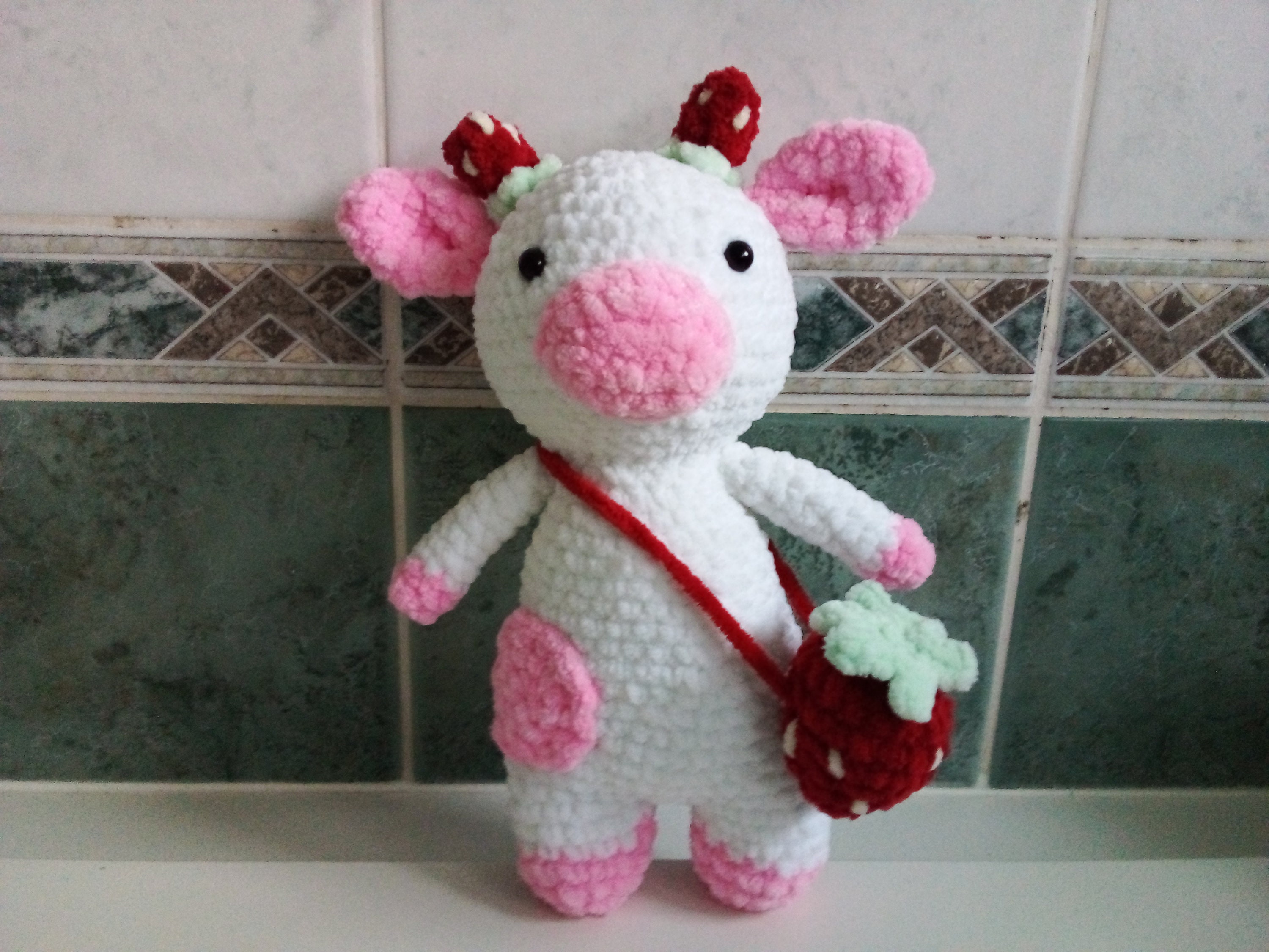 PDF Pattern 3 in 1 Crochet Fruit Cows Strawberry Cow Cherry Cow ...
