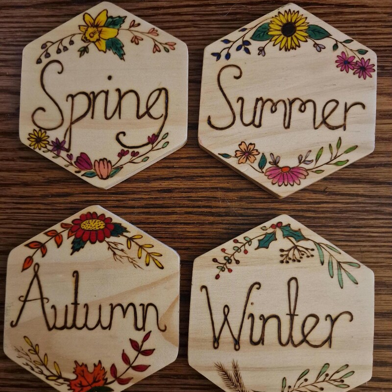 Wood Burning Coaster - Etsy