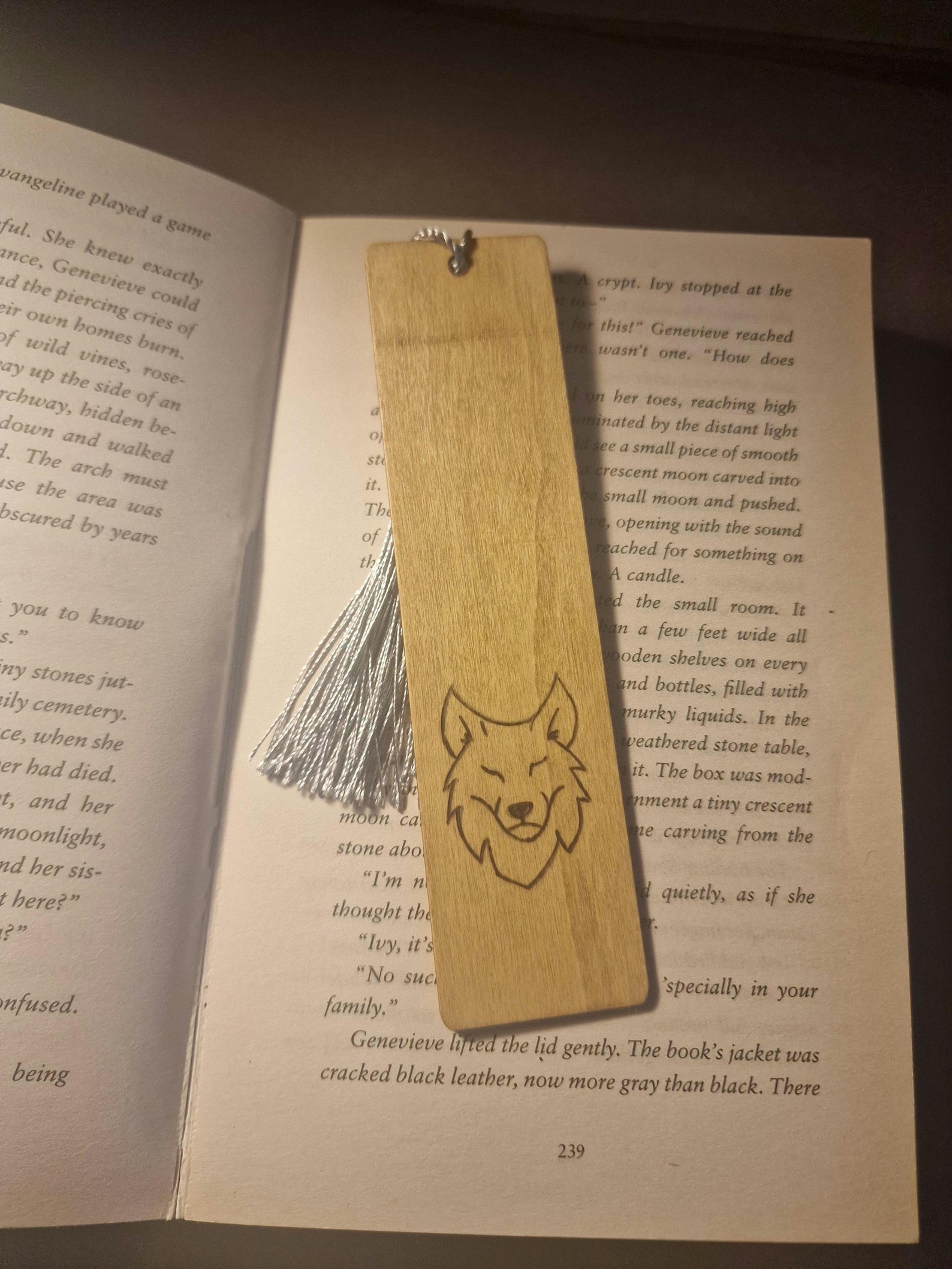 Handmade Wooden Pyrographed Wolf Bookmark - Etsy