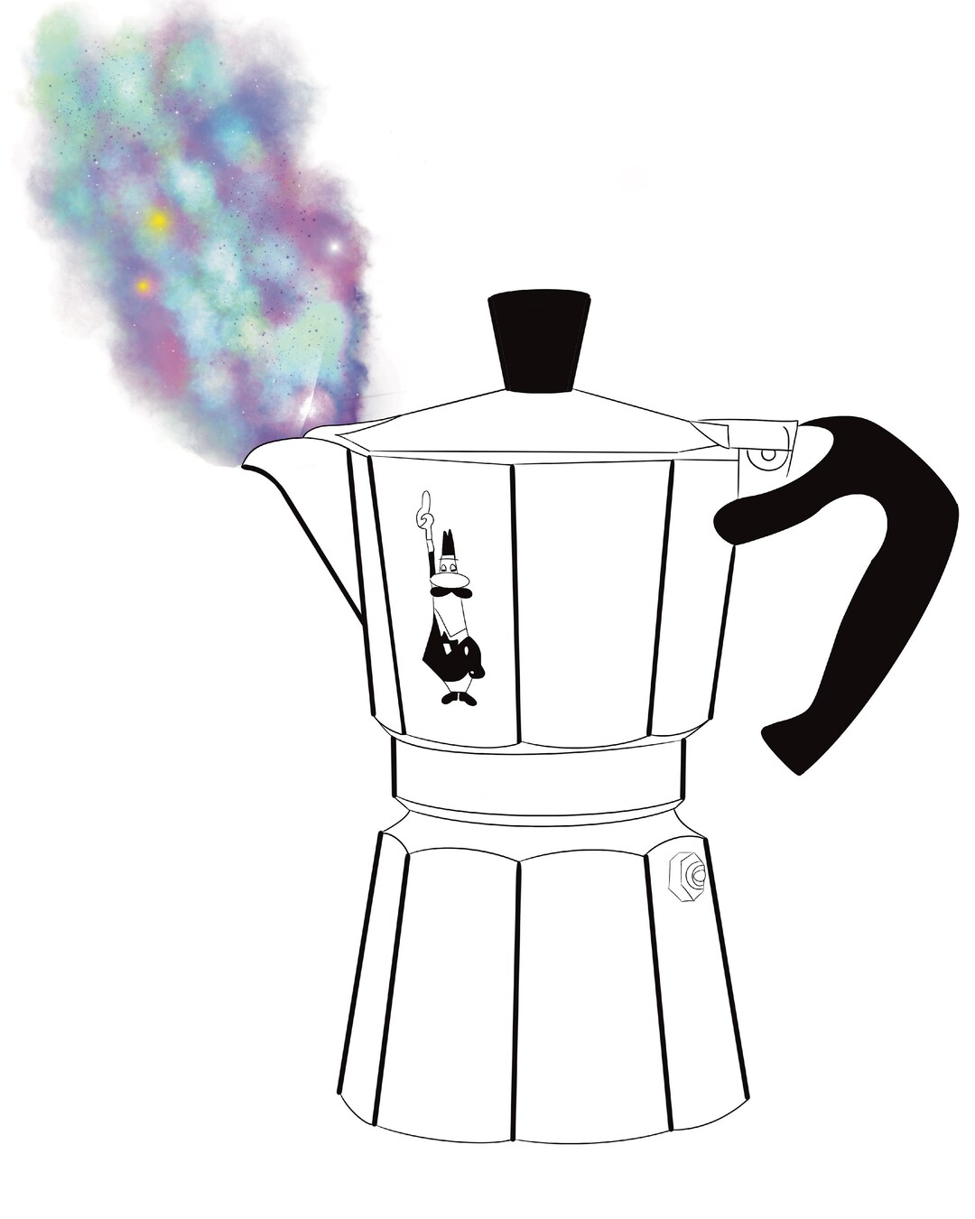 Moka Pot of Dreams Sticker, Matte Glitter - USA - Etsy