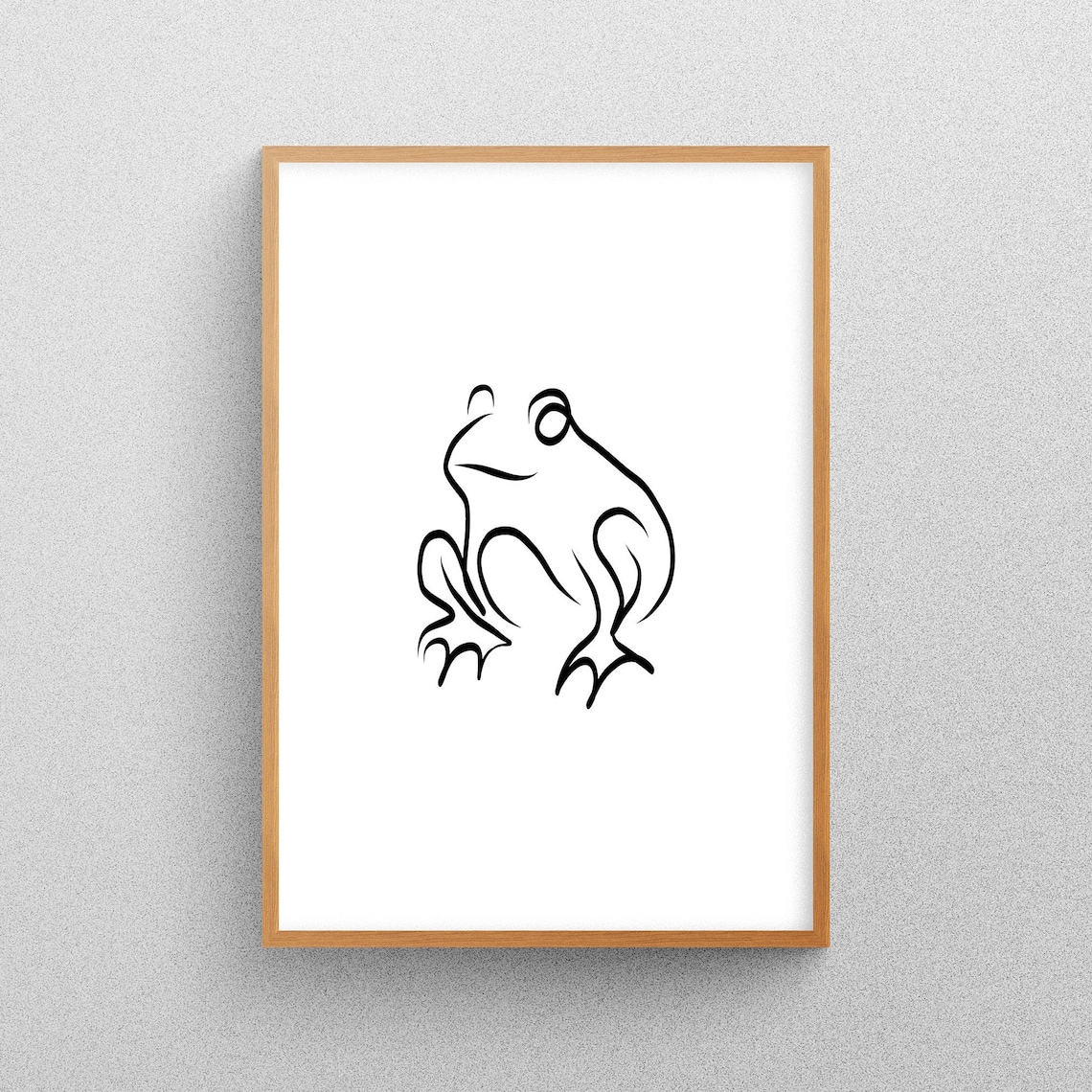 Frog Line Art, Nursery Wall Art, Pond Animals, Minimalistic, Abstract ...