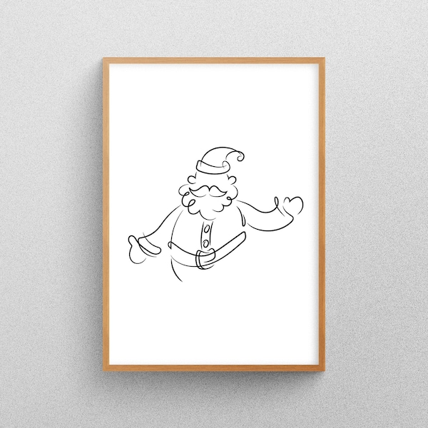 Santa Art - Etsy