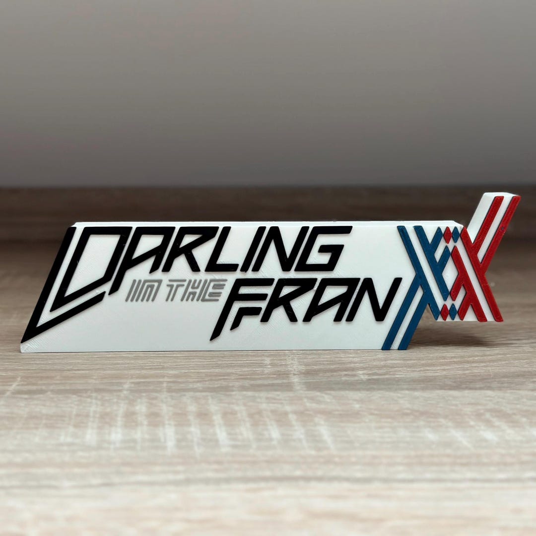 Darling in the Franxx Logo 3D Print Decorative Stand | Manga & Anime ...