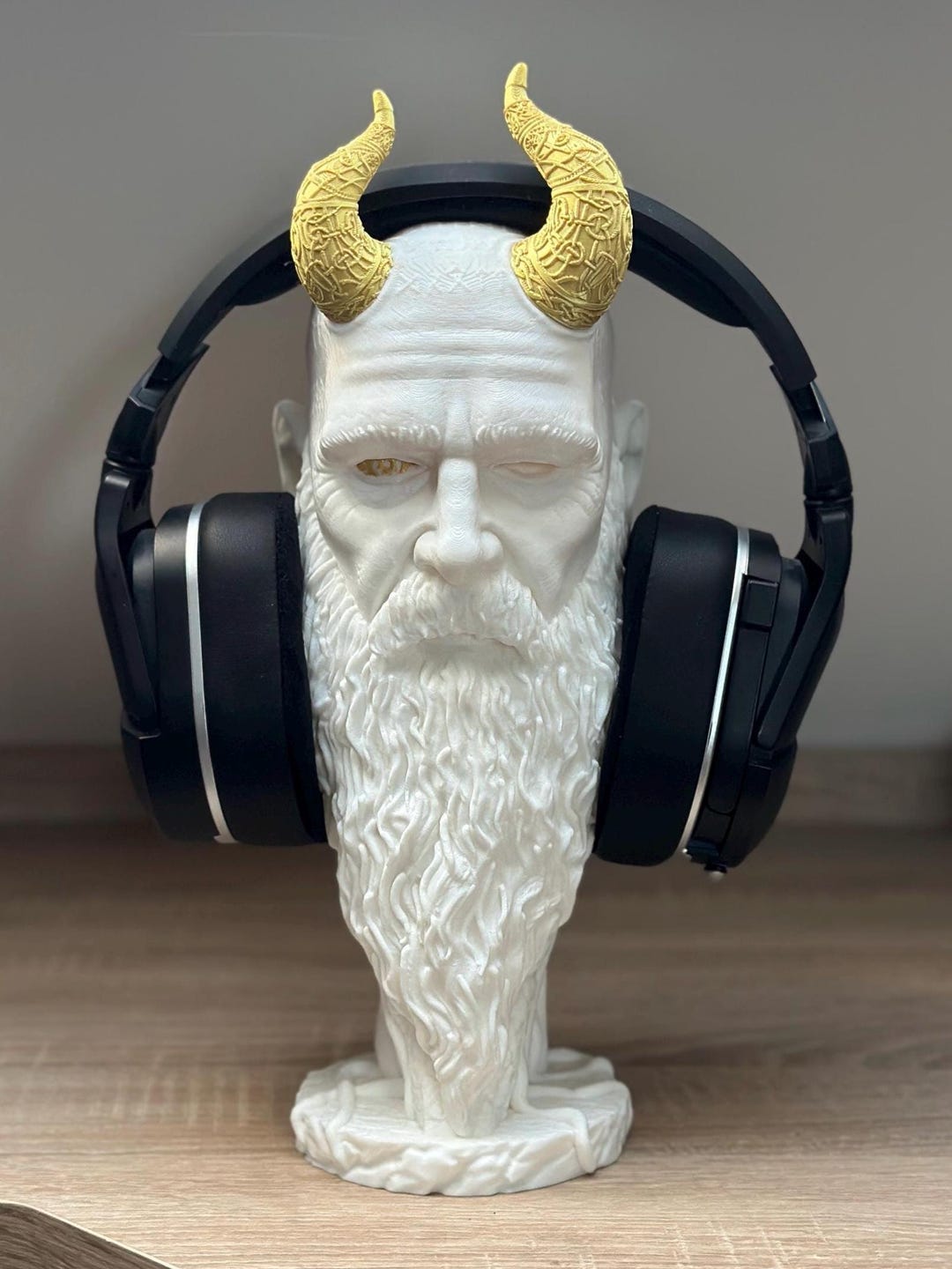 Mimir Bust or Headset Holder – With or Without Skeleton – Headphone ...