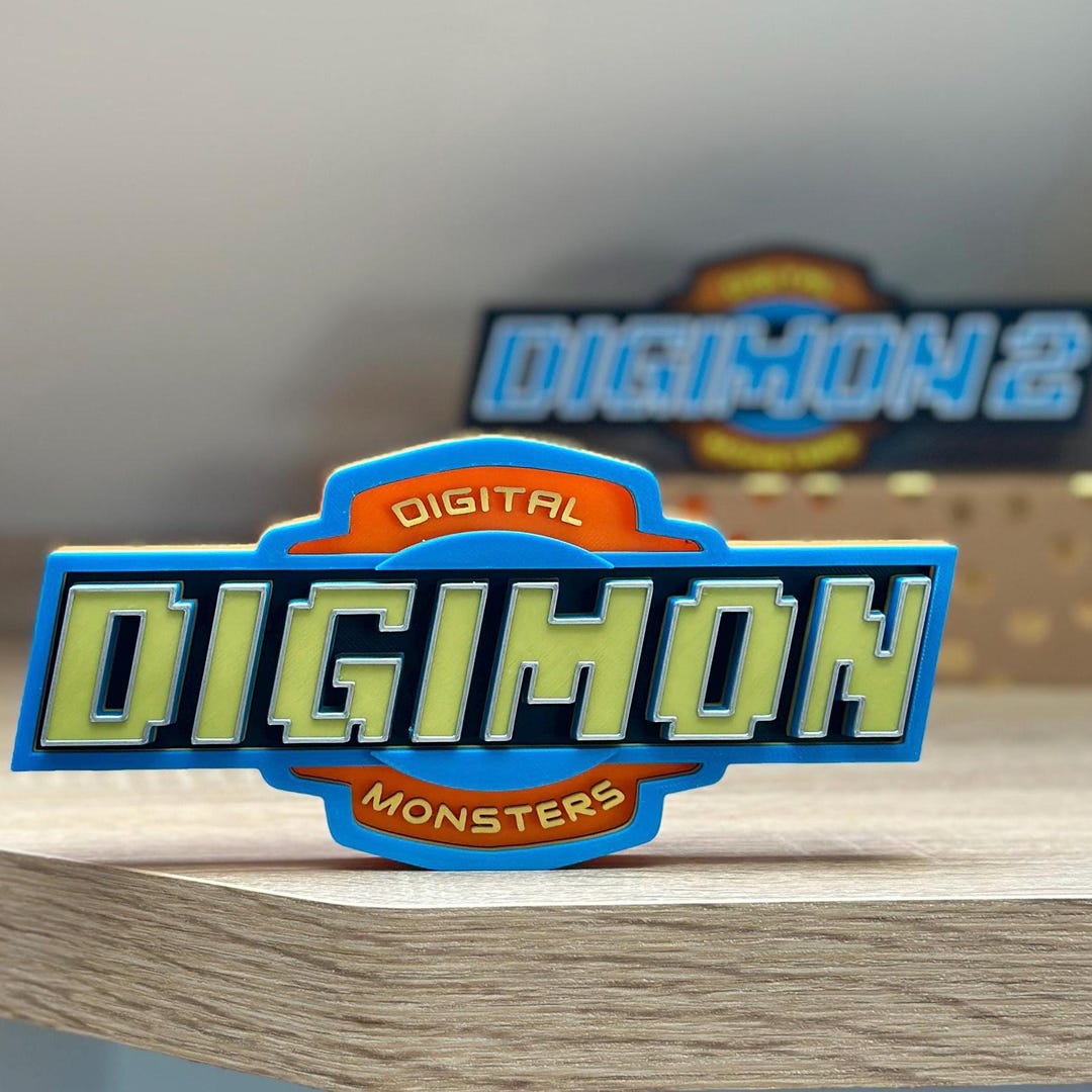Digimon Decorative Stand 3D Printed Anime Manga Gift Collector Home ...