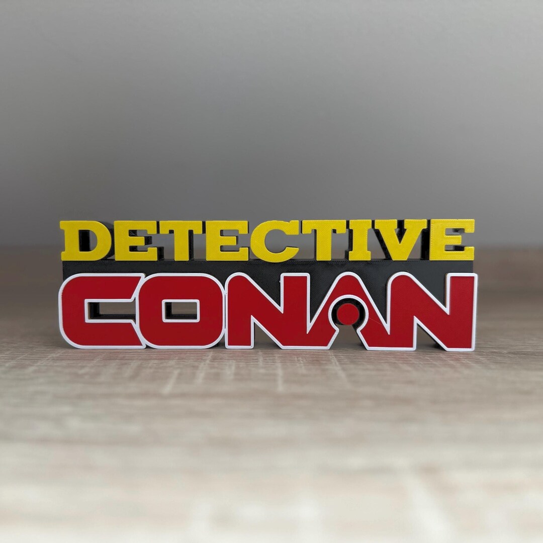 Detective Conan Logo Stand 3D Print Anime Manga Gift Fan Article Home ...