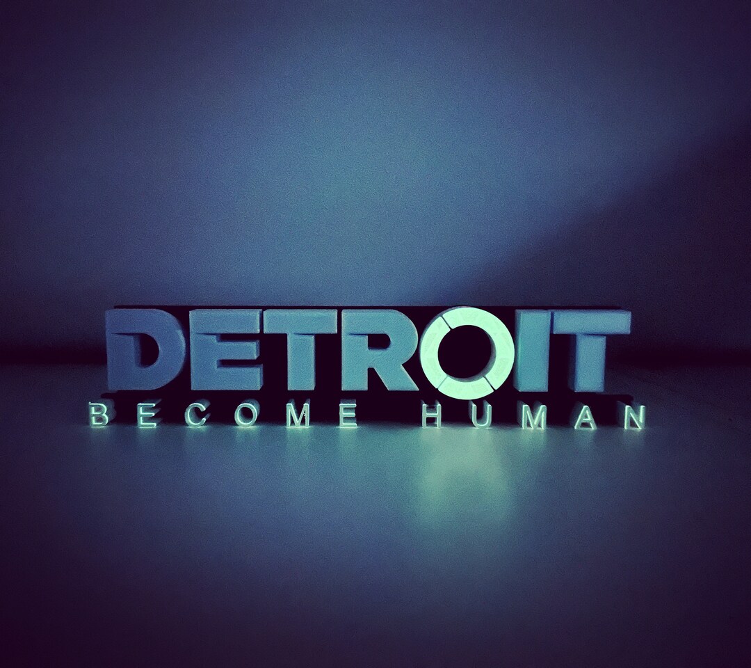Detroit: Become Human Logo Detroit Bra Decorative Stand PS Playstation ...