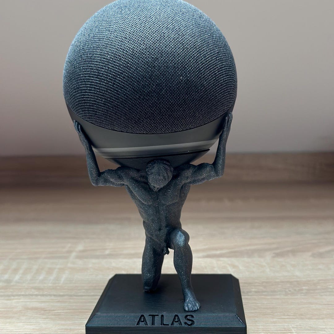 Atlas Alexa Holder 3D Printed Echo Dot Stand Perfect Gift Idea & Holder ...