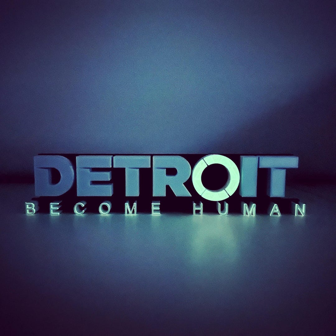 Detroit: Become Human Logo Decoration Stand | Glow-in-the-dark | 3D ...