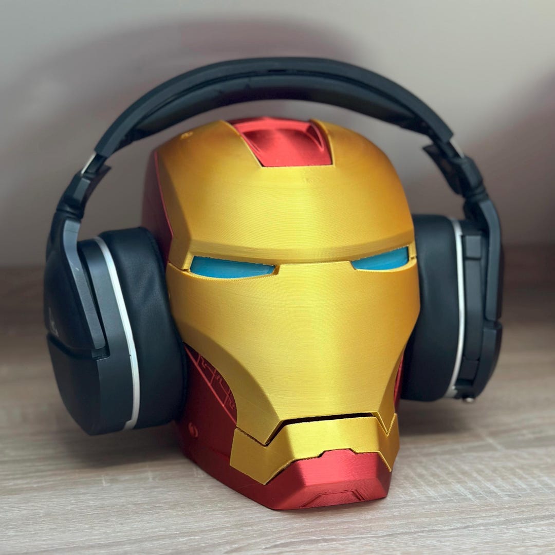 Iron Man 3D Printed Headset Holder | Marvel Headphone Holder | Gift for ...