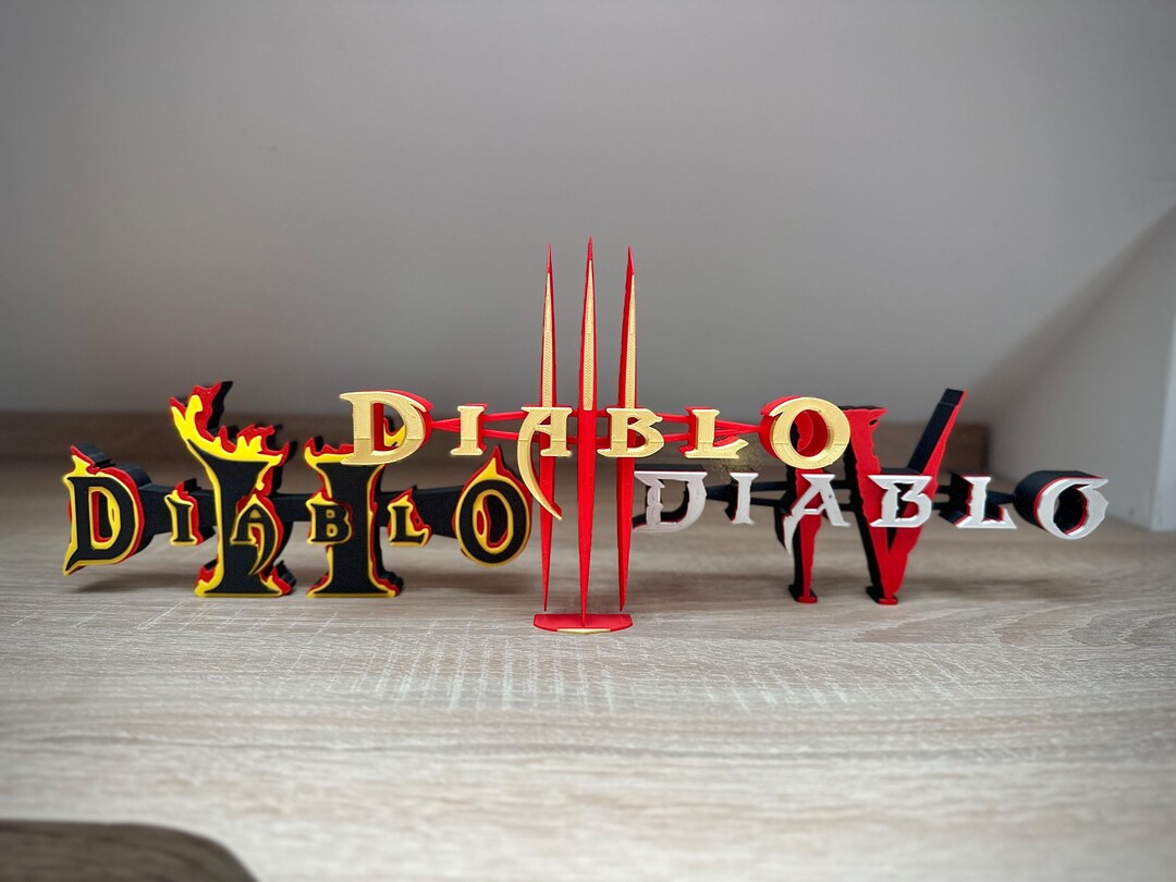Diablo | D4 | D3 | D2 | Decorative Stand - 3D Printed Decoration for PC ...