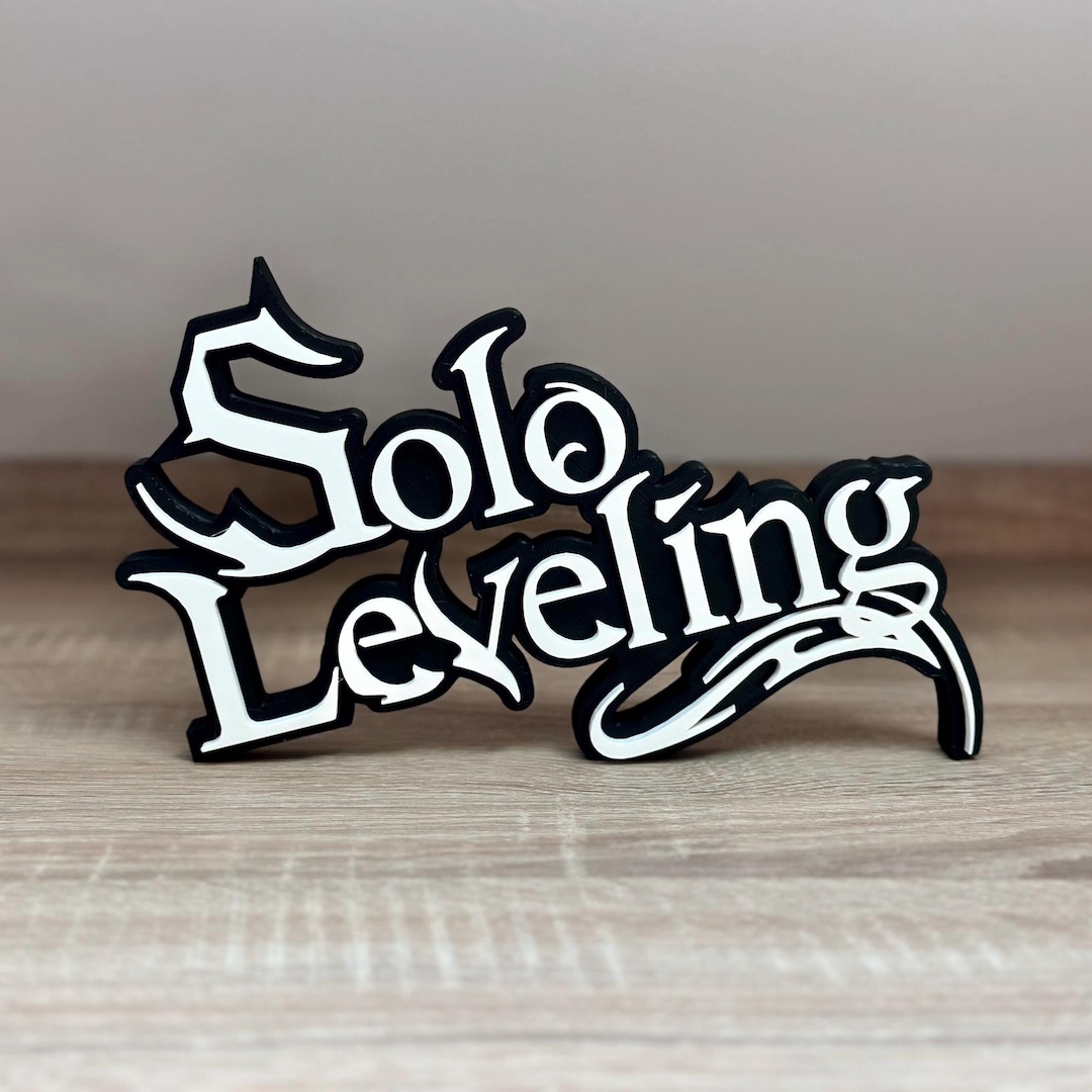 Solo Leveling Logo Decorative Stand Anime & Manga Merchandise 3D ...