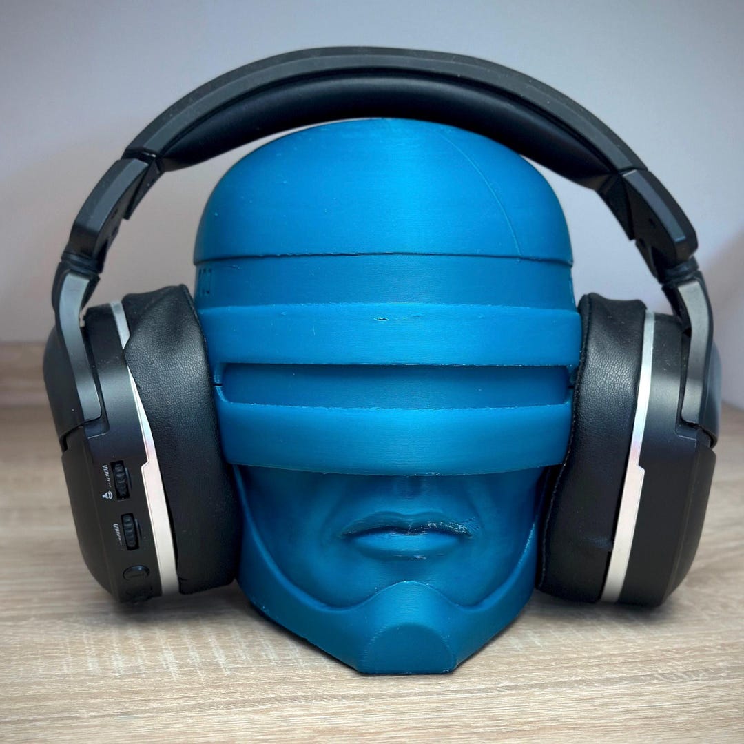 Robocop Headset Holder 3D Printed | Classic Action Movie Headphone ...