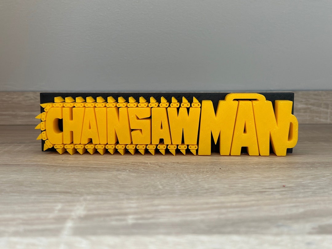 Chainsaw Man Logo Chainsaw Man Logo Decorative Stand Series Anime Manga ...